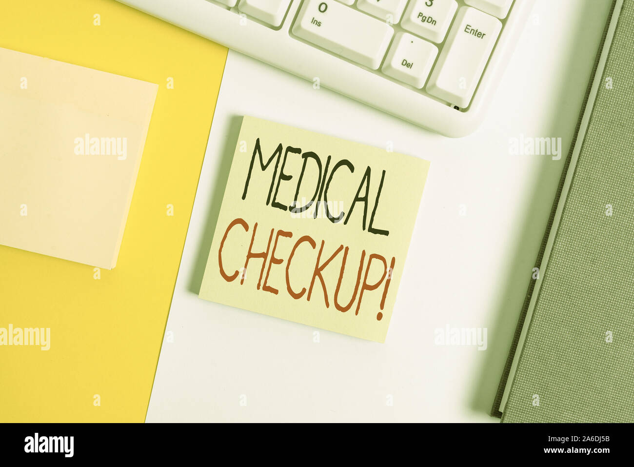 Text sign showing Medical Checkup. Business photo showcasing thorough ...