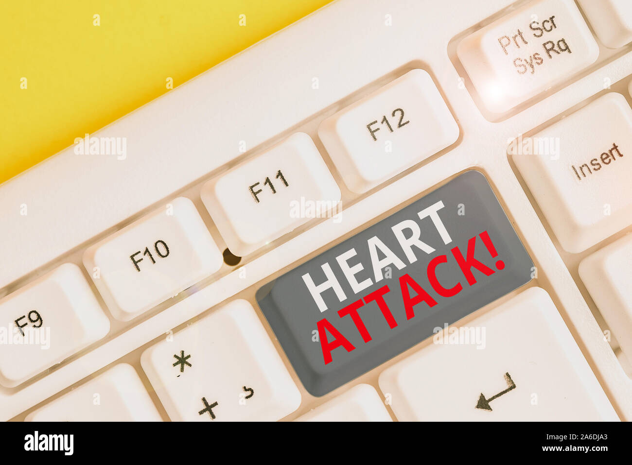 Handwriting text writing Heart Attack. Conceptual photo sudden ...