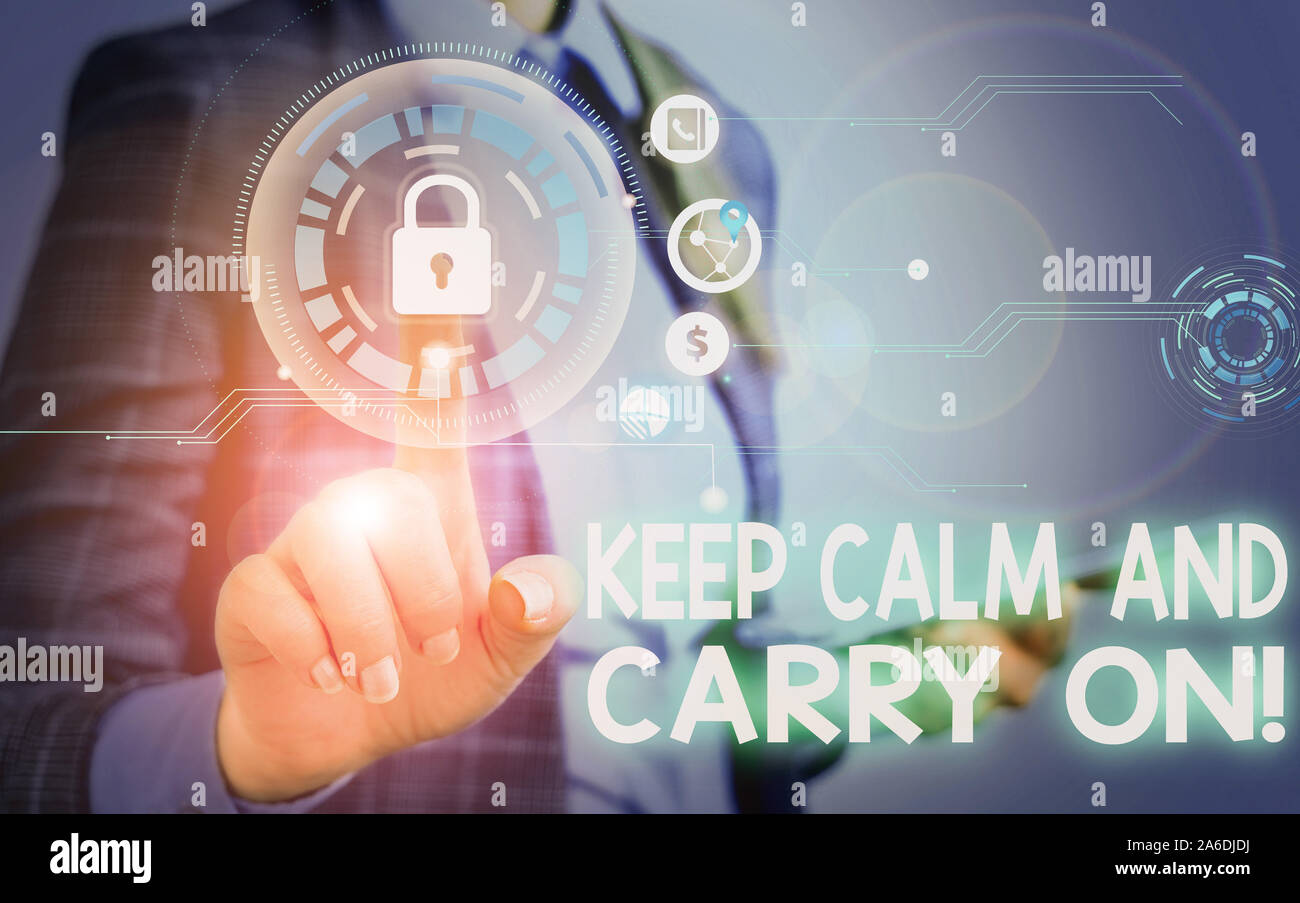 Keep calm and carry on woman hi-res stock photography and images - Alamy