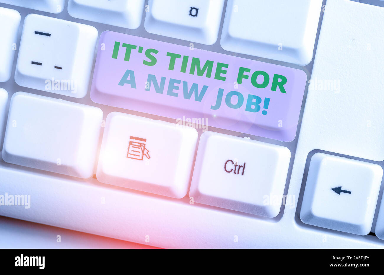 Conceptual hand writing showing It S Time For A New Job. Concept ...