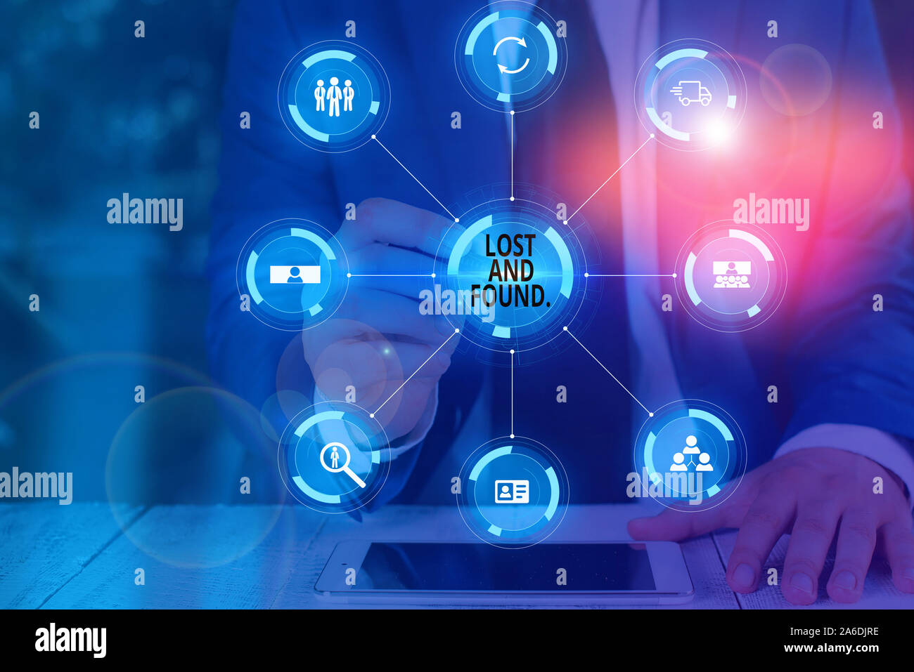 Writing note showing Lost And Found. Business concept for a place where ...