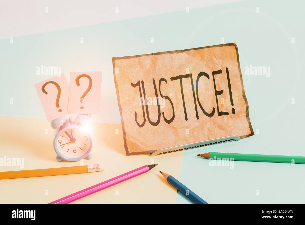 Writing note showing Justice. Business concept for impartial adjustment ...