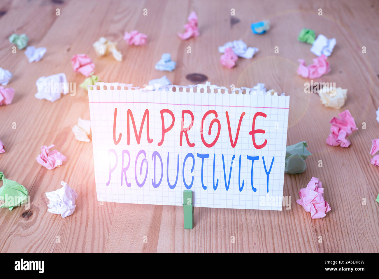 Text sign showing Improve Productivity. Business photo text to increase ...