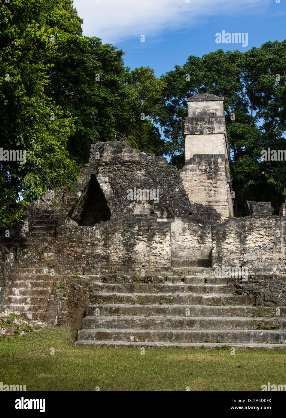 Mayan civilization archeological site of Tikal Nationa Park, Guatemala ...