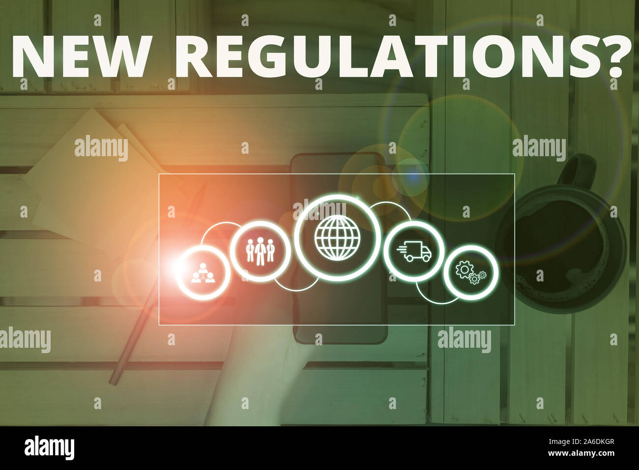 Conceptual hand writing showing New Regulations Question. Concept ...