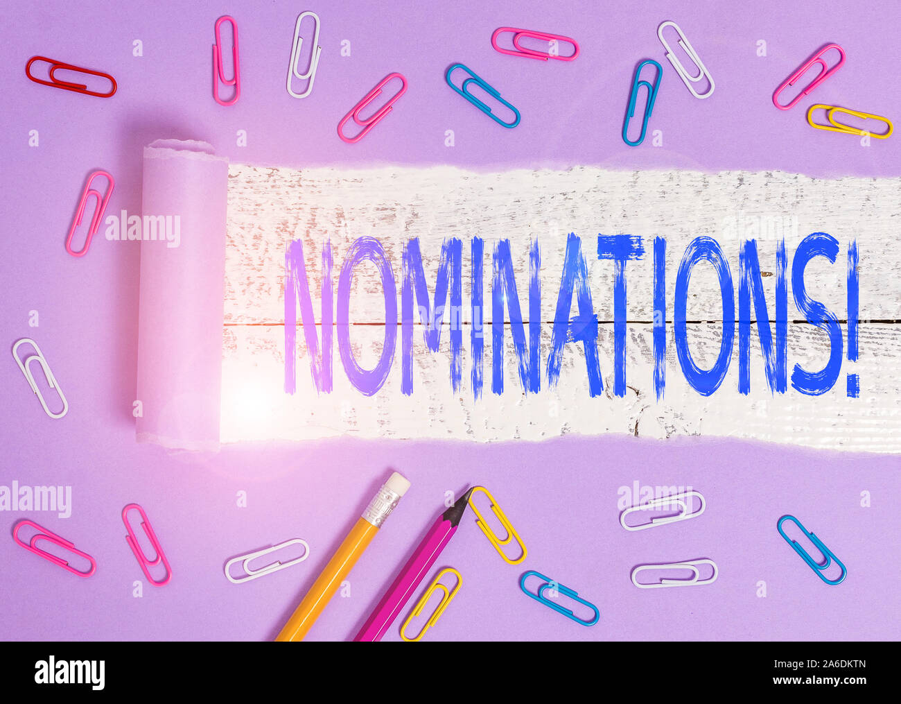 Text sign showing Nominations. Business photo showcasing action of ...