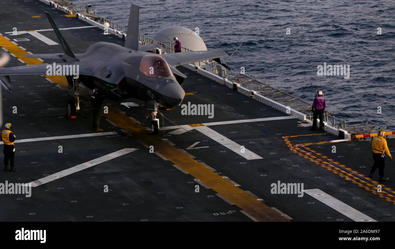 A U.S. Marine Corps F-35B Lightning II with Marine Fighter Attack ...