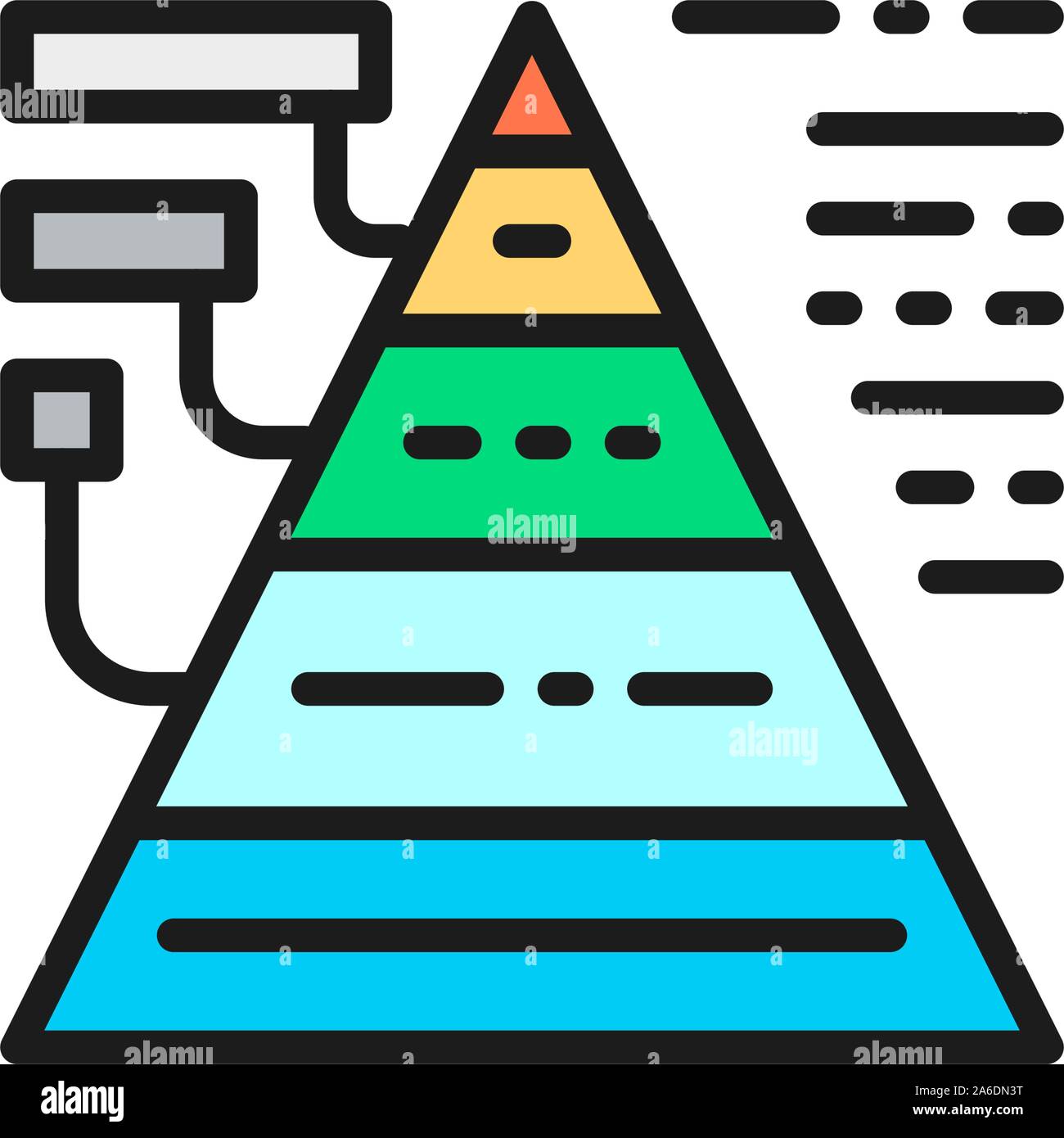 Hierarchy diagram color chart Stock Vector Images - Alamy