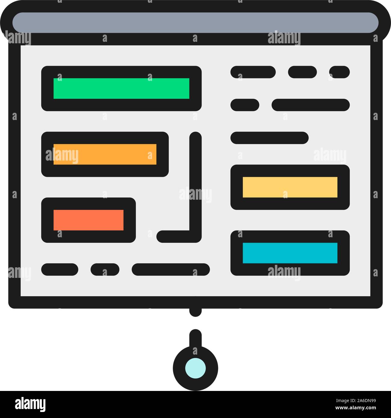 Easel with graph icon hi-res stock photography and images - Alamy