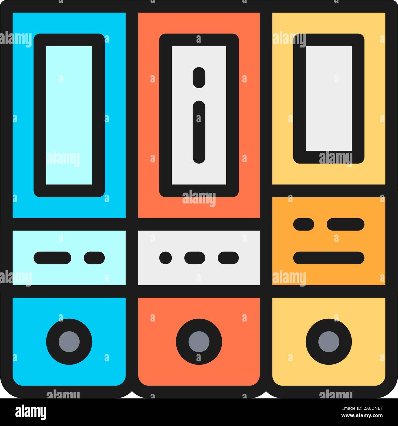 Isolated outline folder office Stock Vector Images - Alamy