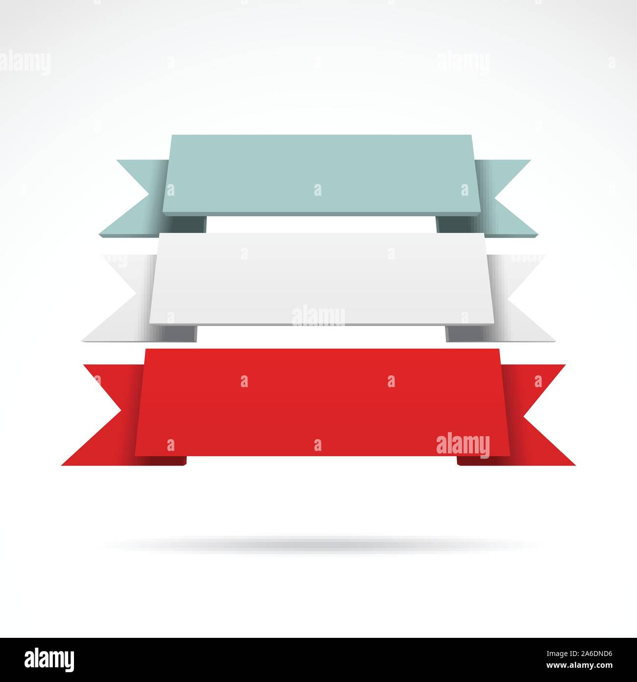 Infographic vector 3D colorful ribbons Stock Vector Image & Art - Alamy