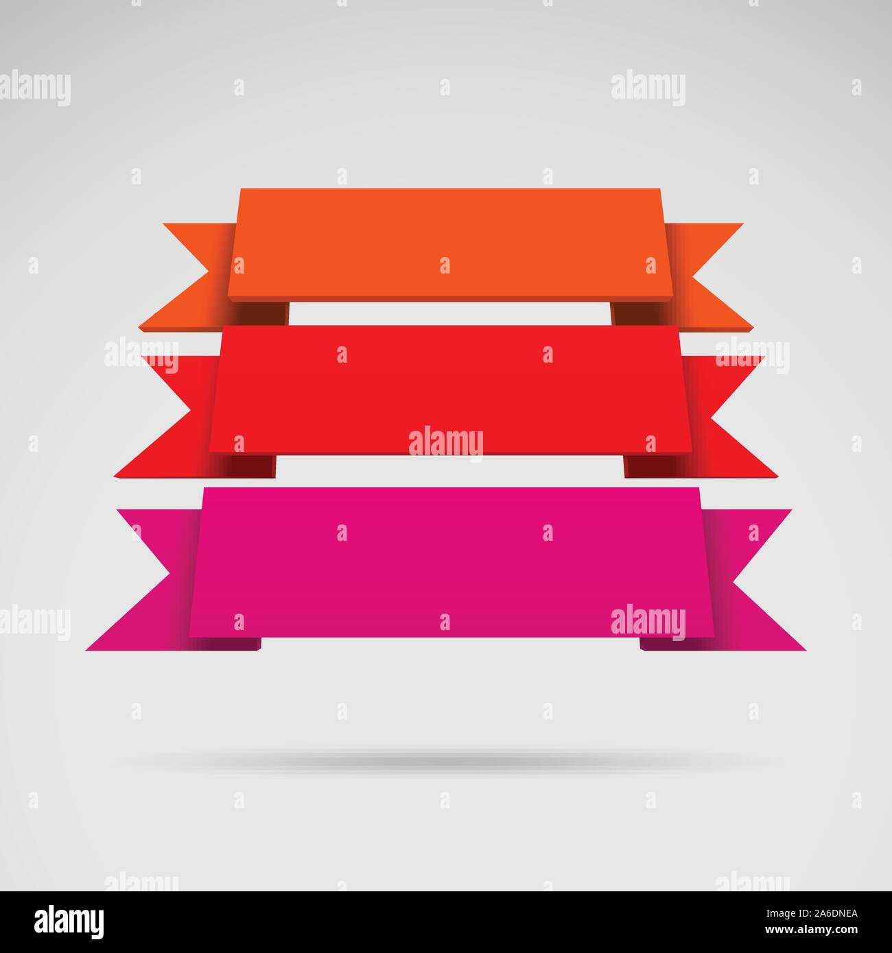 Infographic vector 3D colorful ribbons Stock Vector Image & Art - Alamy