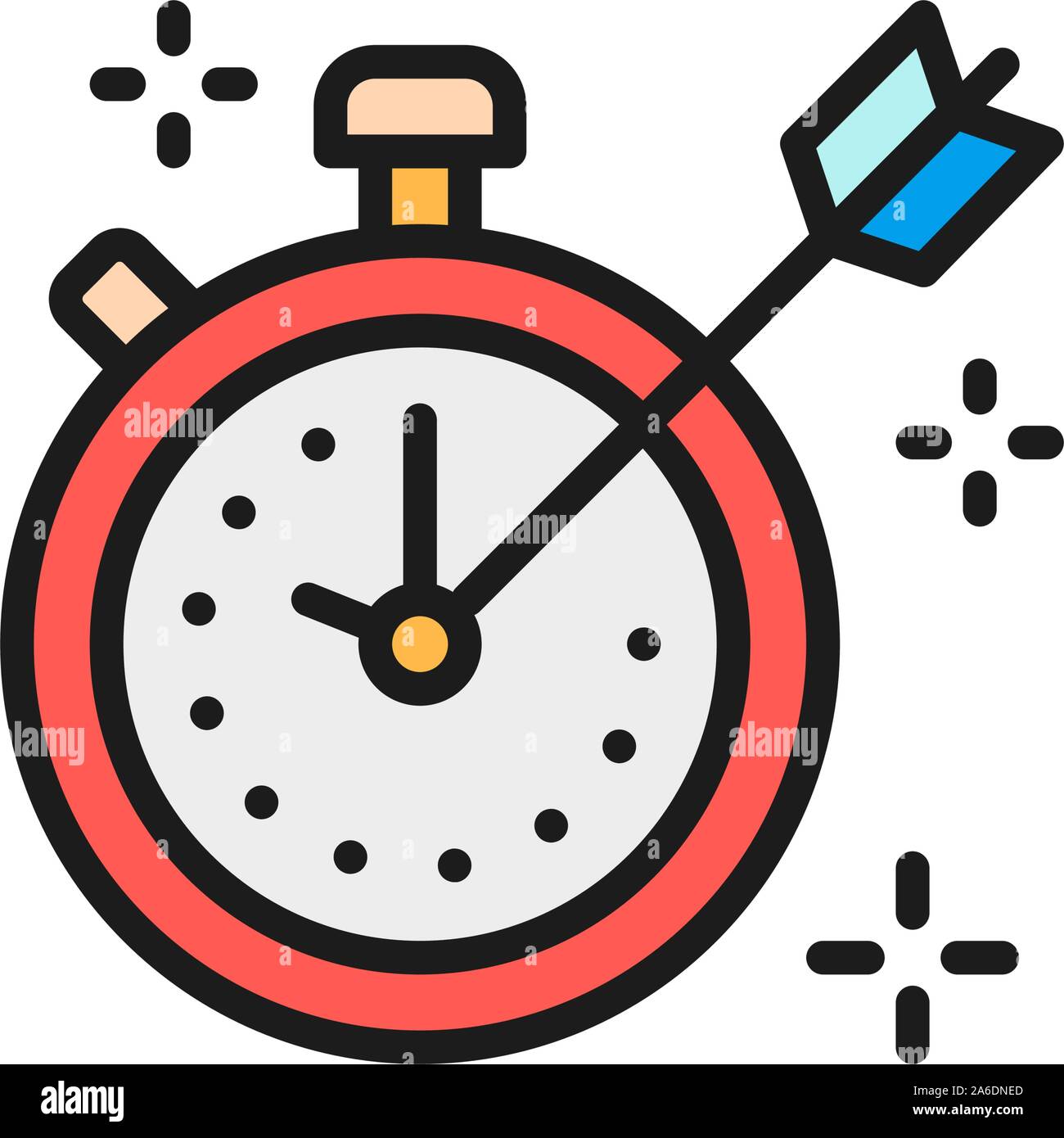 Innovation outline flat color Cut Out Stock Images & Pictures - Alamy