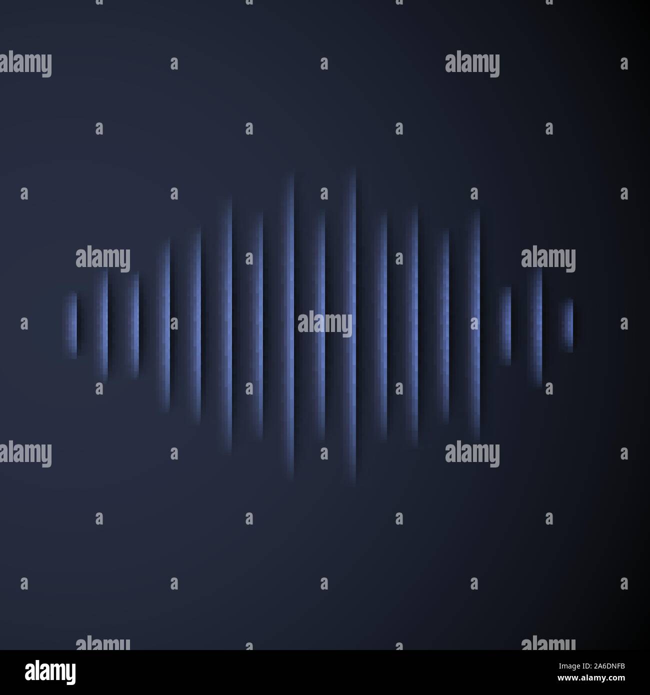 Paper sound waveform with shadow Stock Vector Image & Art - Alamy
