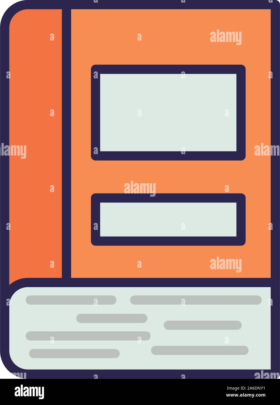 education text book isolated icon Stock Vector Image & Art - Alamy