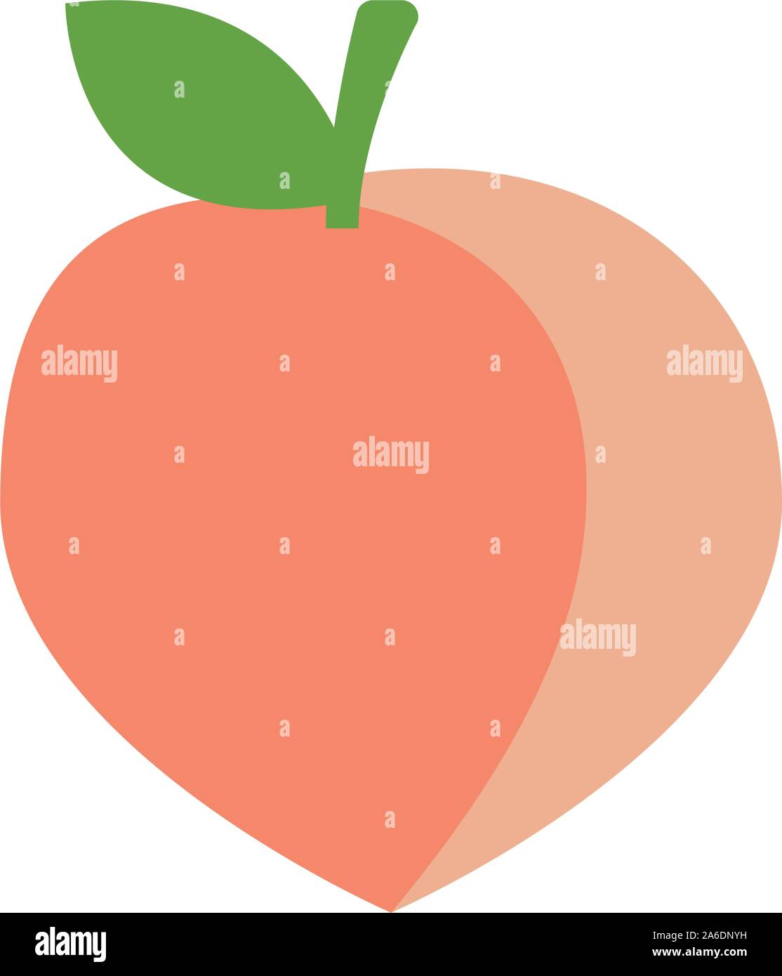 Peach icon,vector illustration. Flat design style. vector peach icon ...