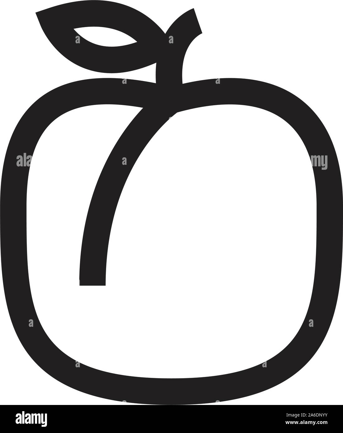 Peach icon,vector illustration. Flat design style. vector peach icon ...