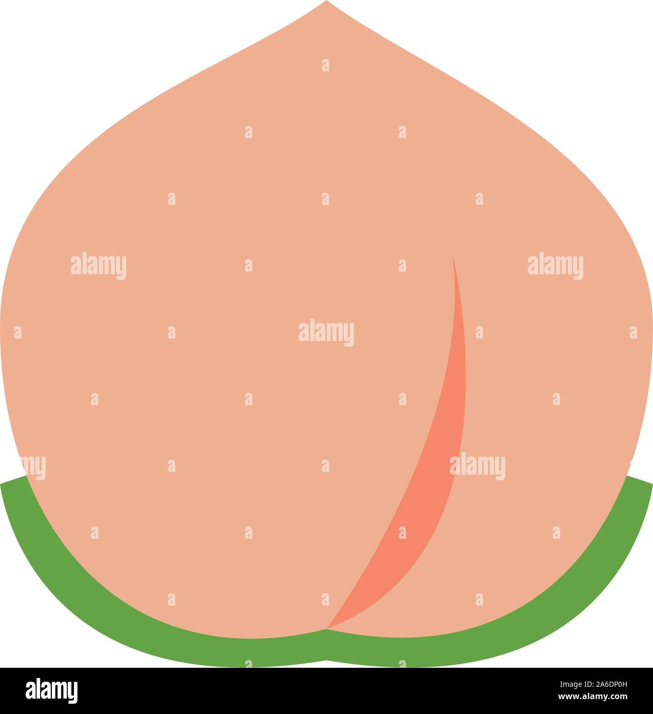 Peach icon,vector illustration. Flat design style. vector peach icon ...