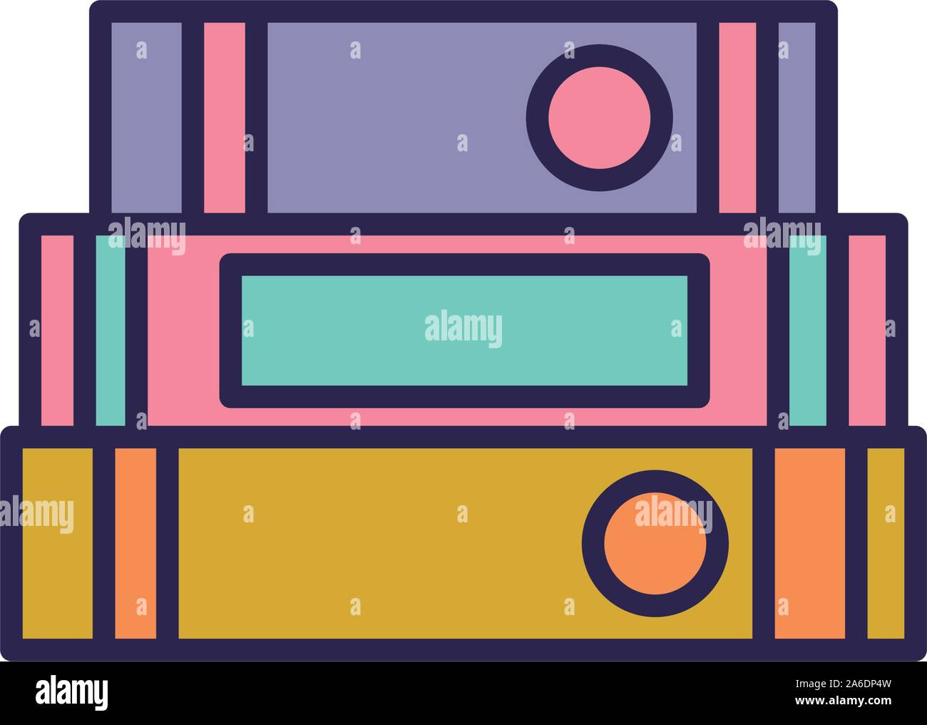 education text books pile icons Stock Vector Image & Art - Alamy