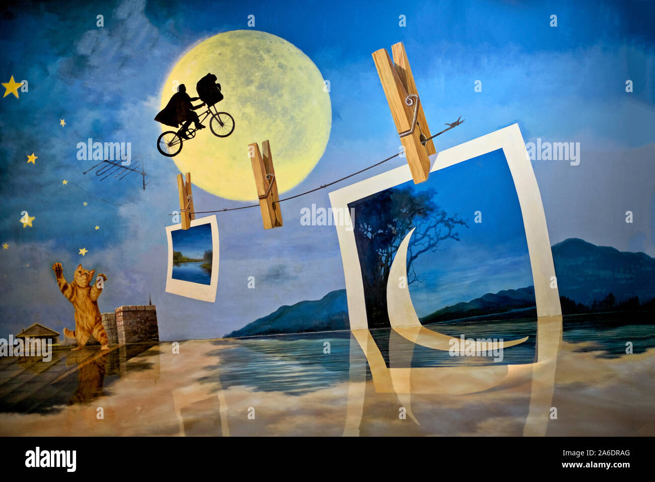 Fantasy art painting at Parody Art Museum Pattaya Thailand Southeast ...