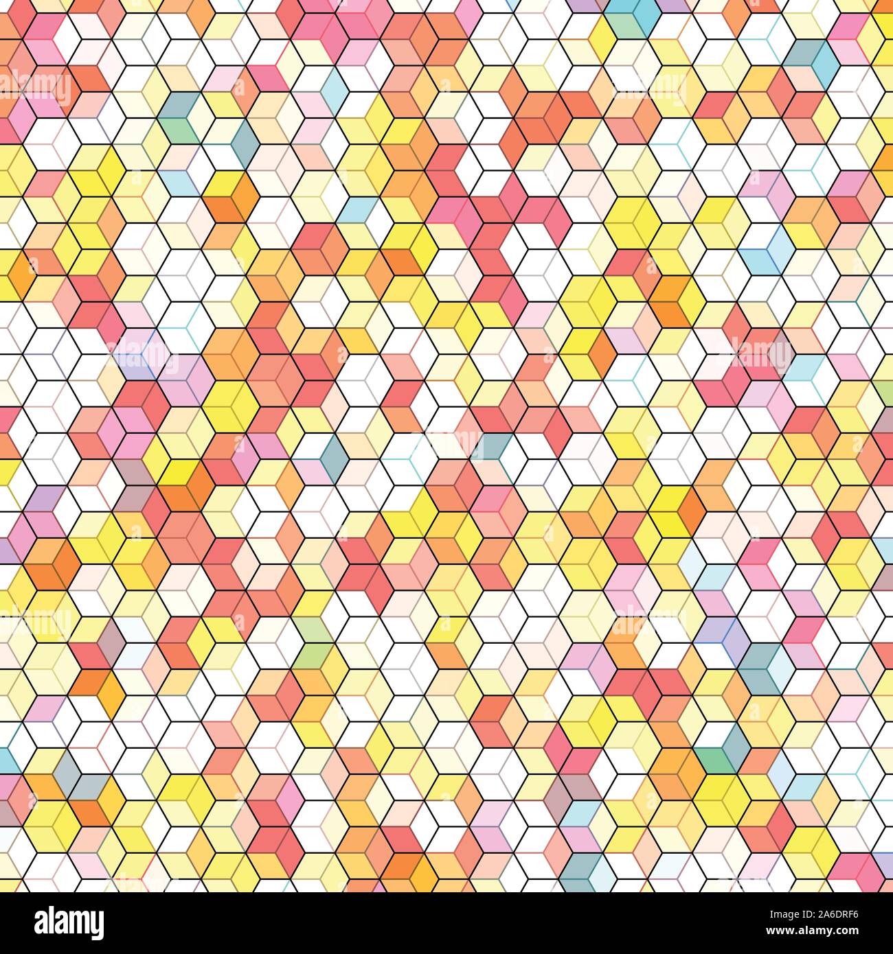 Abstract background with colorful hex polygons Stock Vector Image & Art ...