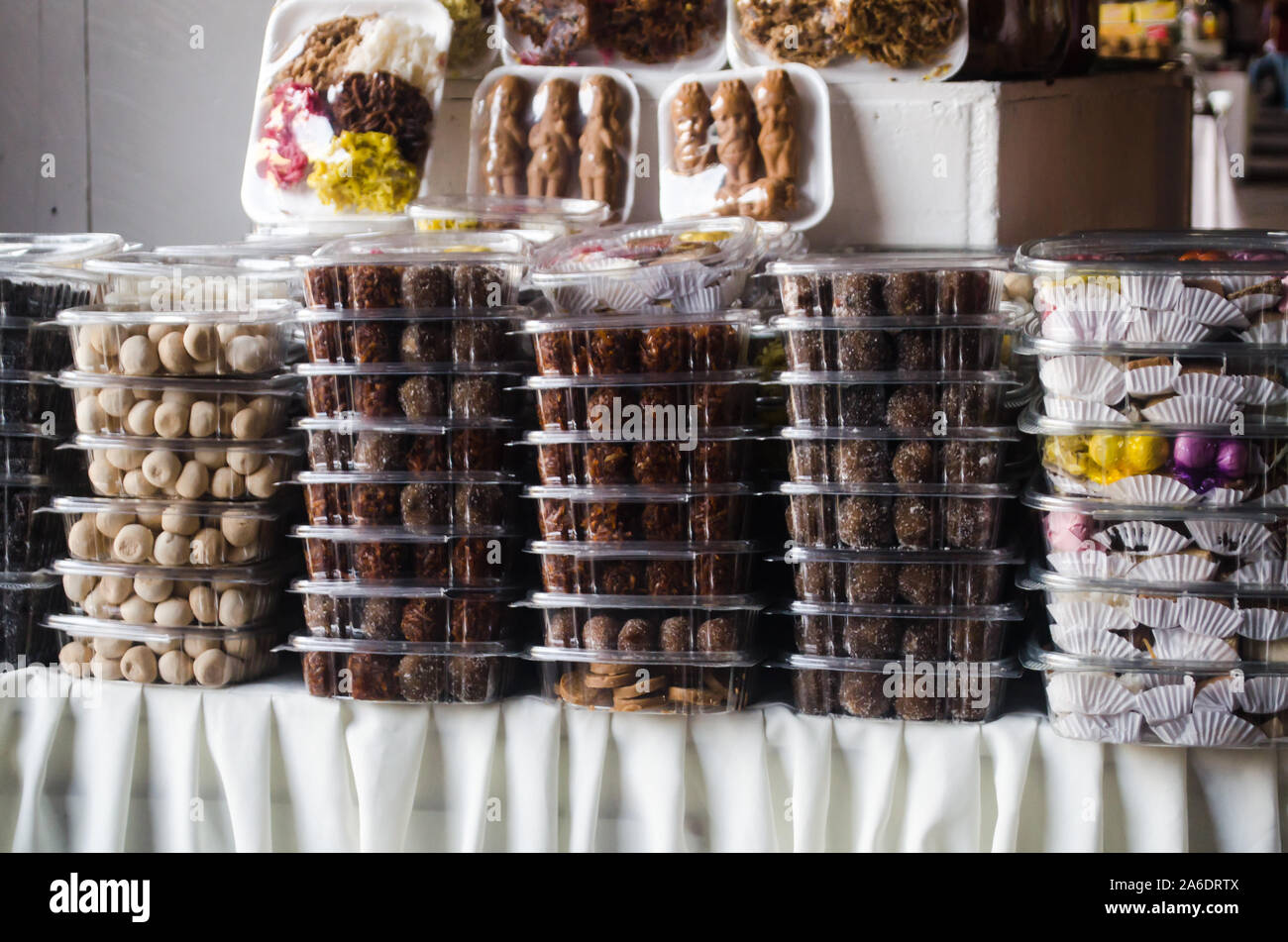 Assorted Colombian sweets. They are made with a variety of ingredients ...