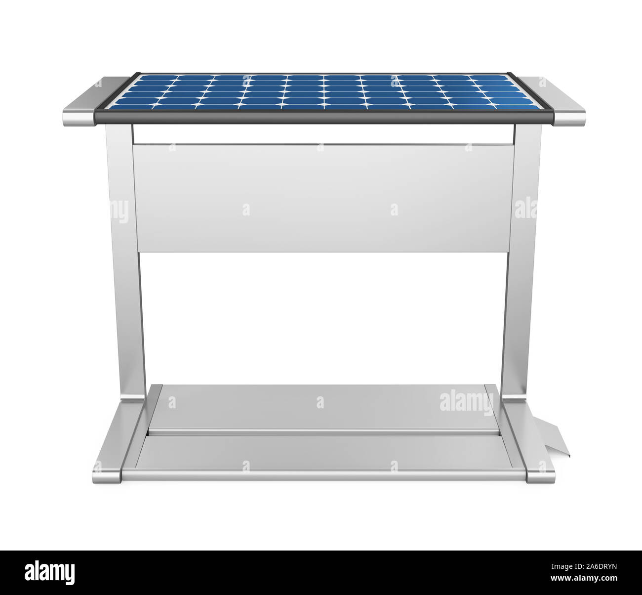 Solar Panel Charging Station Isolated Stock Photo - Alamy