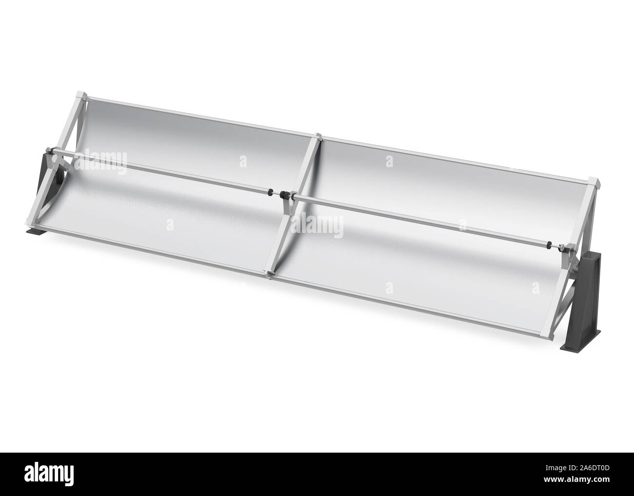 Parabolic Trough Solar Collector Isolated Stock Photo - Alamy