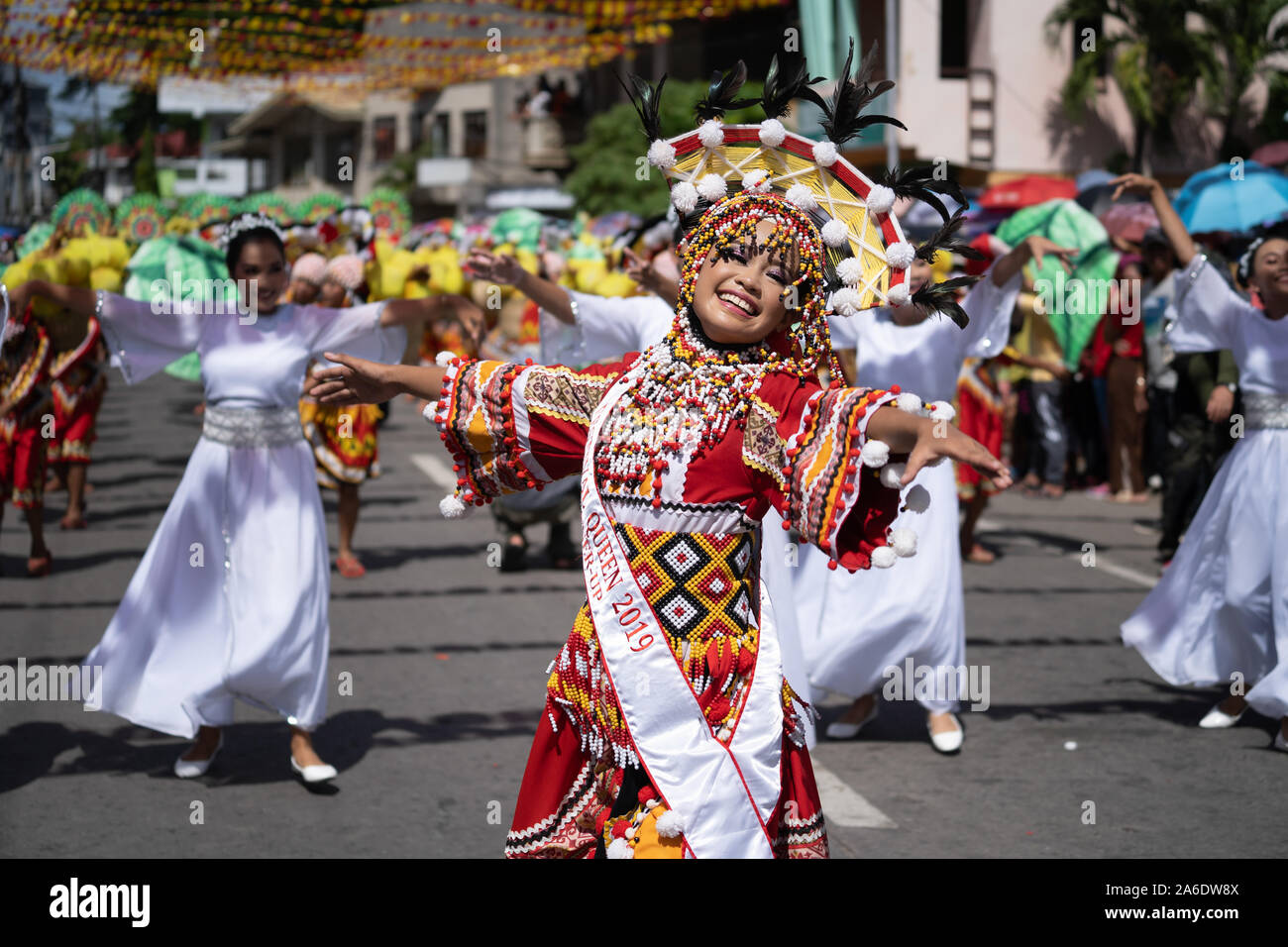 Camiguin Island,Mindanao,Philippines 26th October 2019.Dancers perform ...