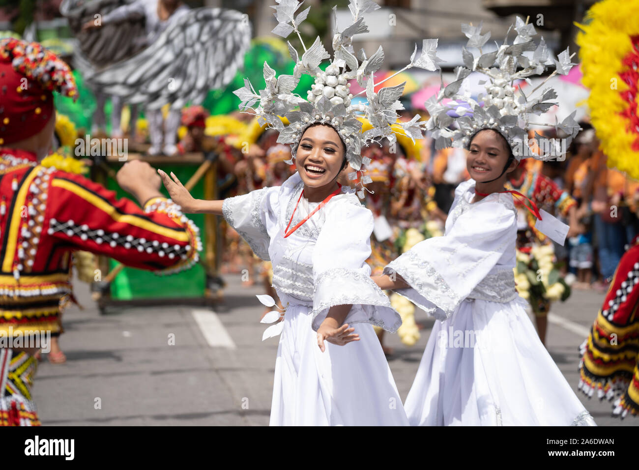 Camiguin Island,Mindanao,Philippines 26th October 2019.Dancers perform ...
