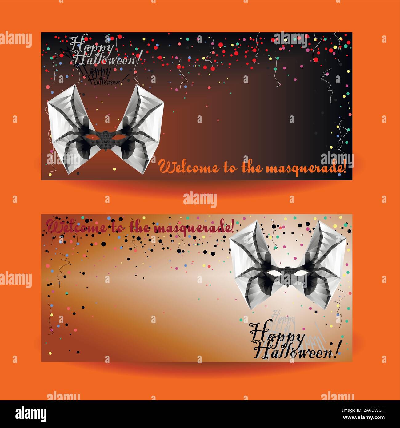 Halloween party label template Stock Vector Images - Alamy