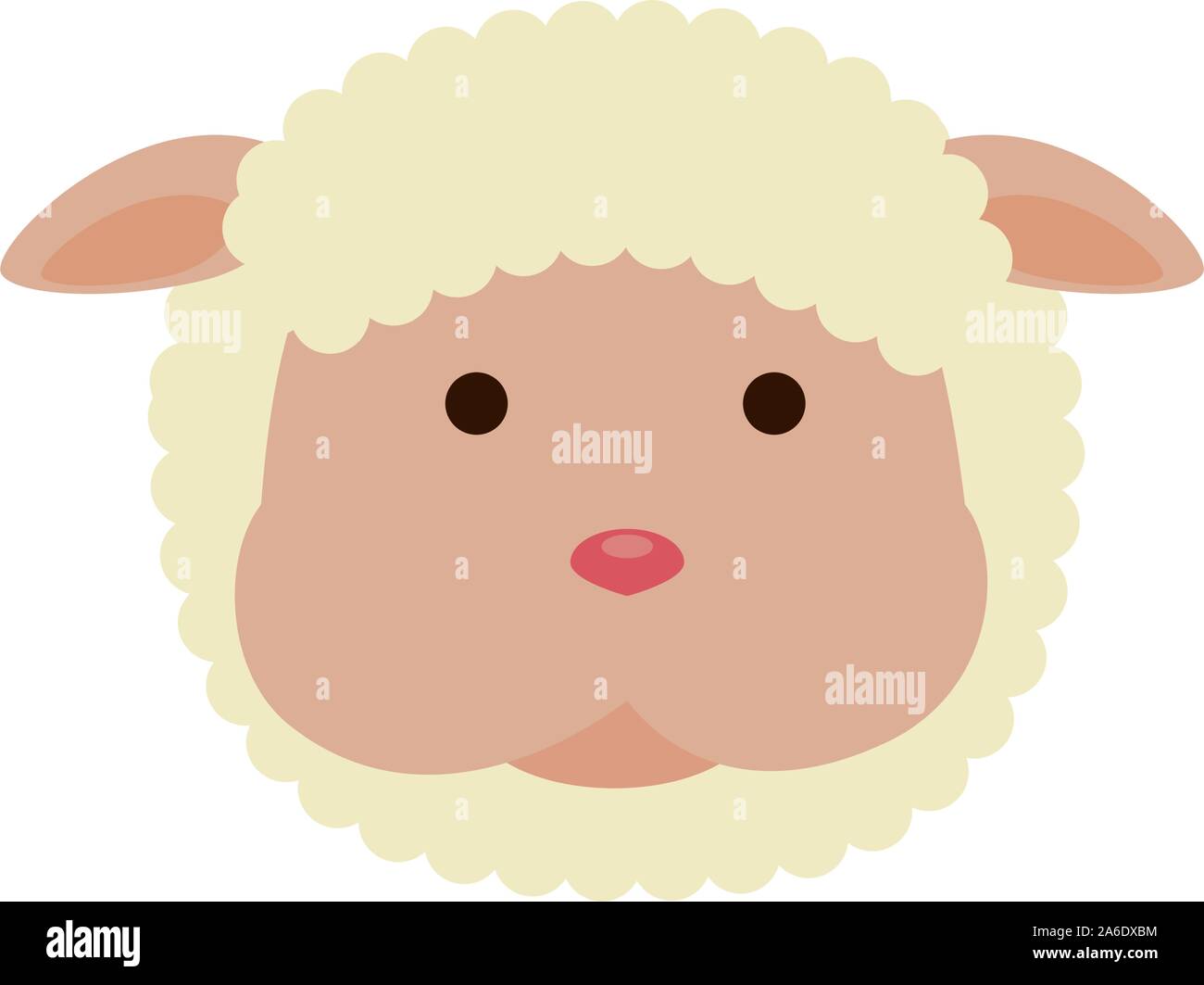 Face of sheep Stock Vector Images - Alamy