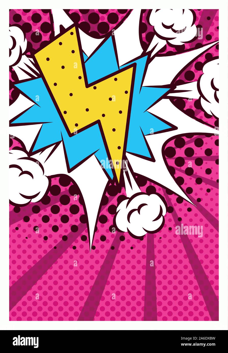 power ray pop art style Stock Vector Image & Art - Alamy