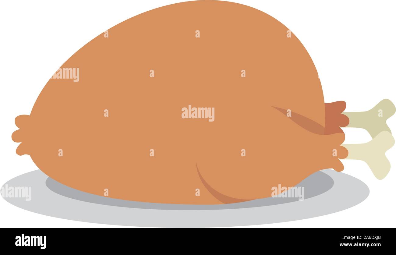 turkey cooked food isolated icon Stock Vector Image & Art - Alamy