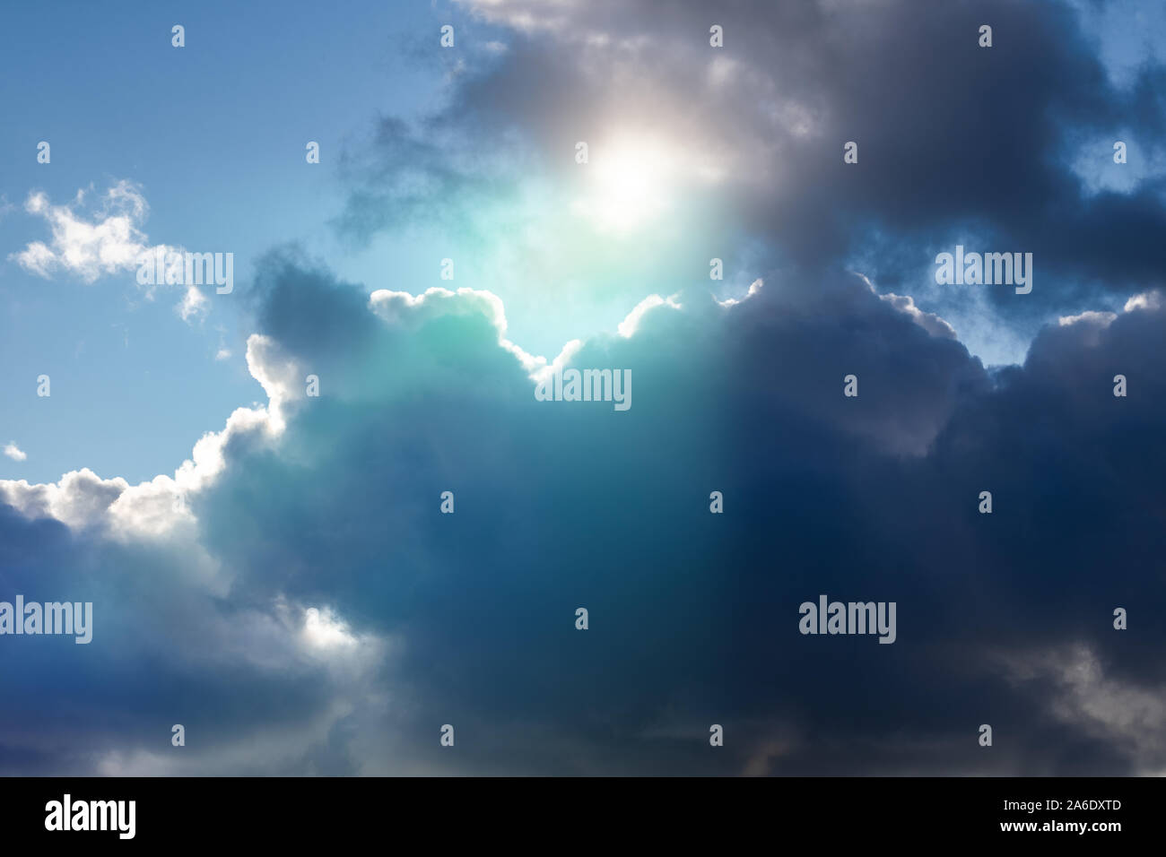 dramatic sky with rain clouds Stock Photo - Alamy