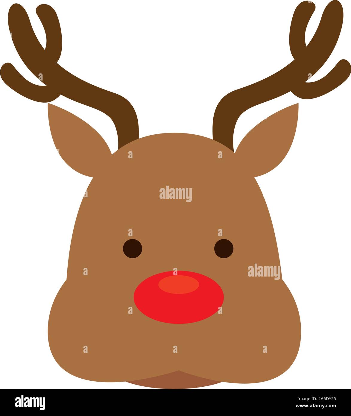 face of reindeer animal isolated icon Stock Vector Image & Art - Alamy
