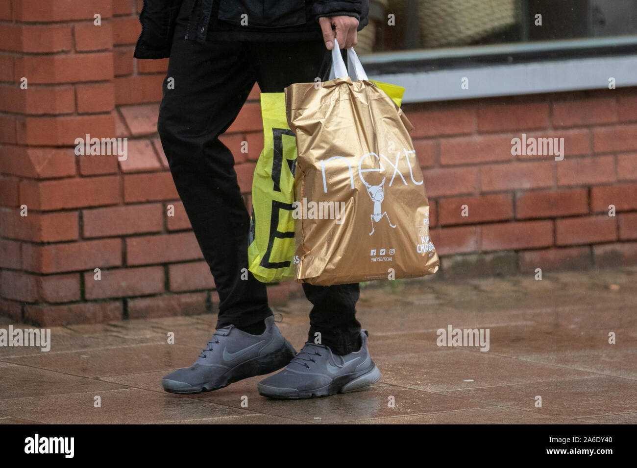 Next carrier bags hi-res stock photography and images - Alamy