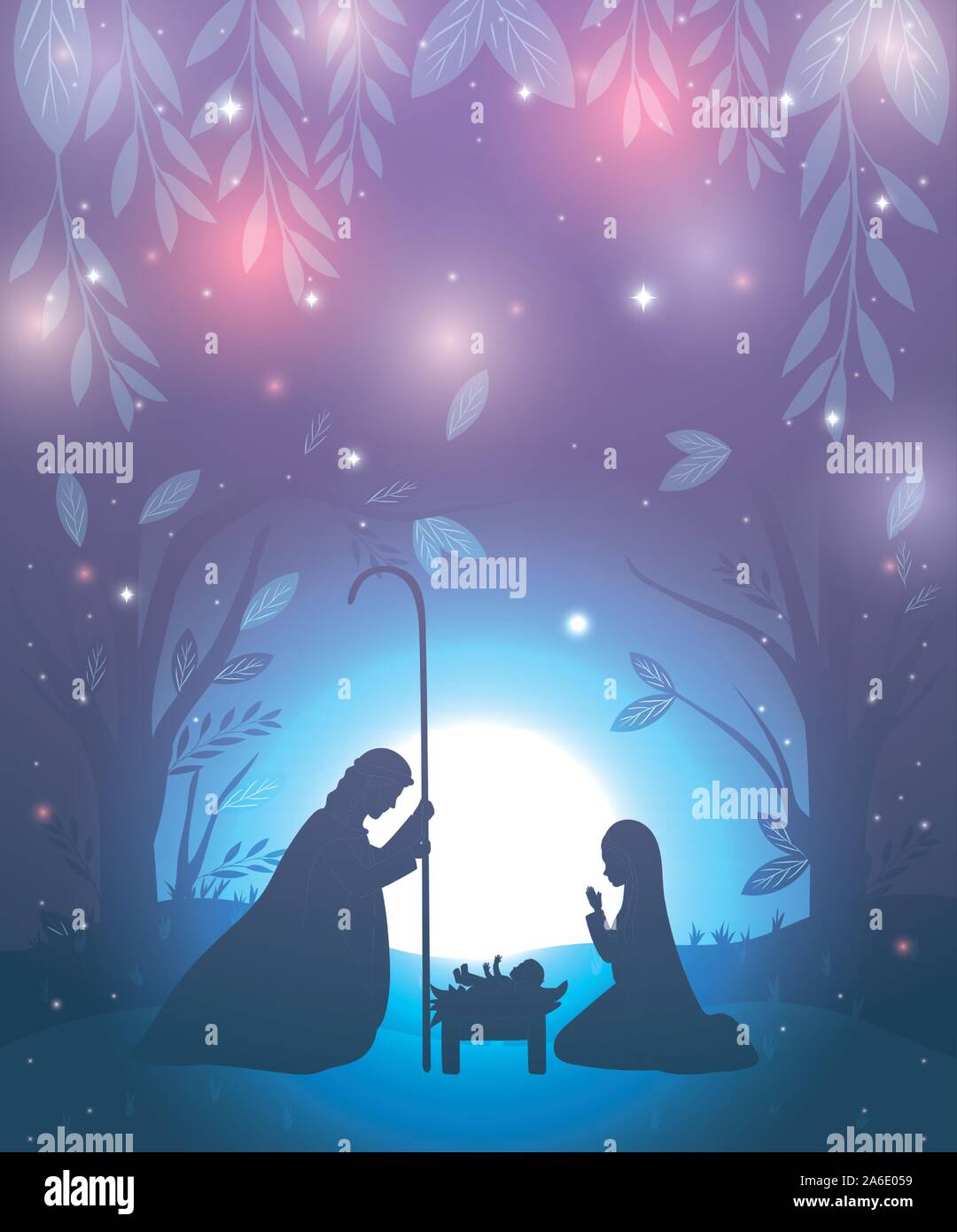 cute holy family manger characters Stock Vector Image & Art - Alamy
