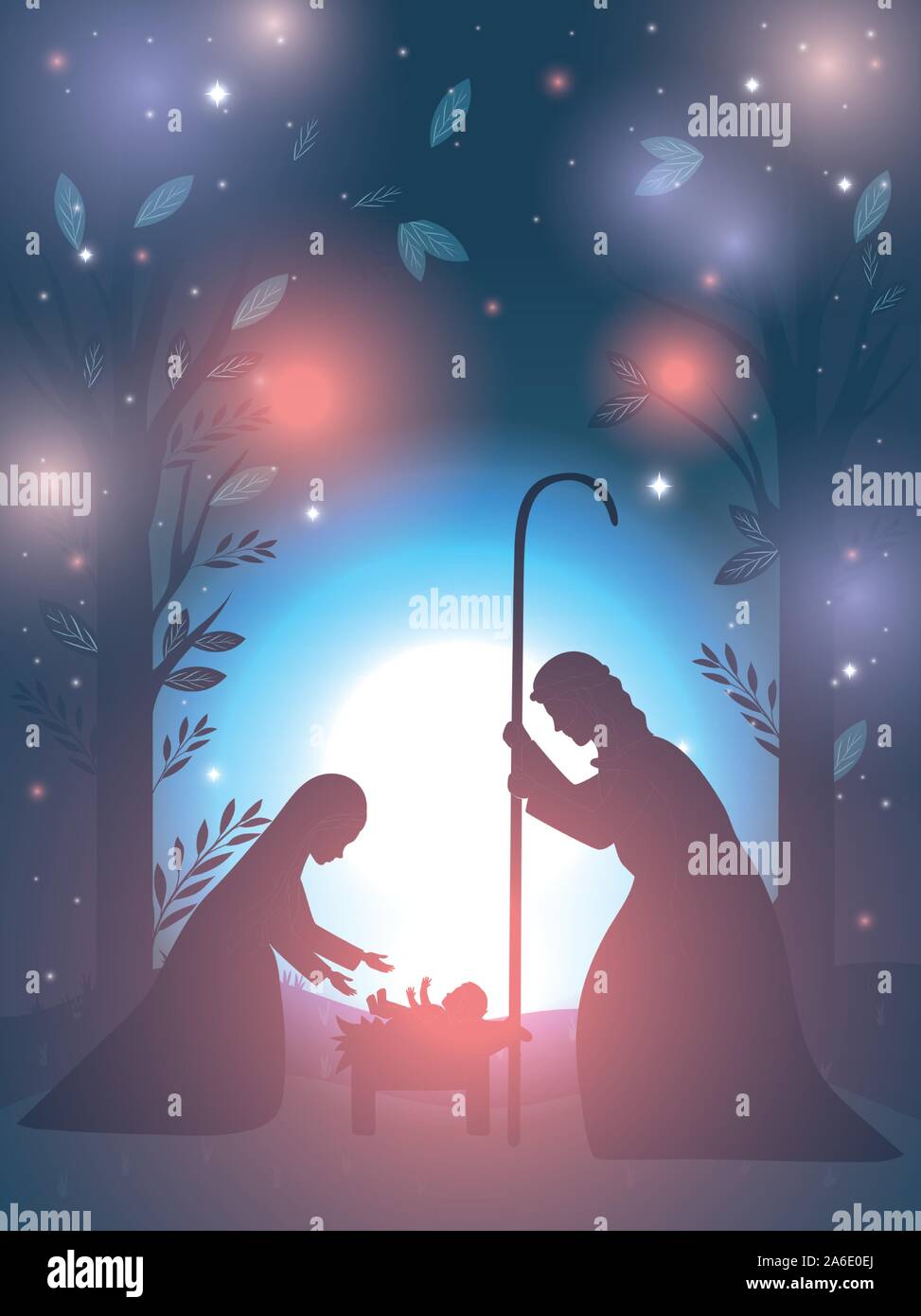 cute holy family manger characters Stock Vector Image & Art - Alamy