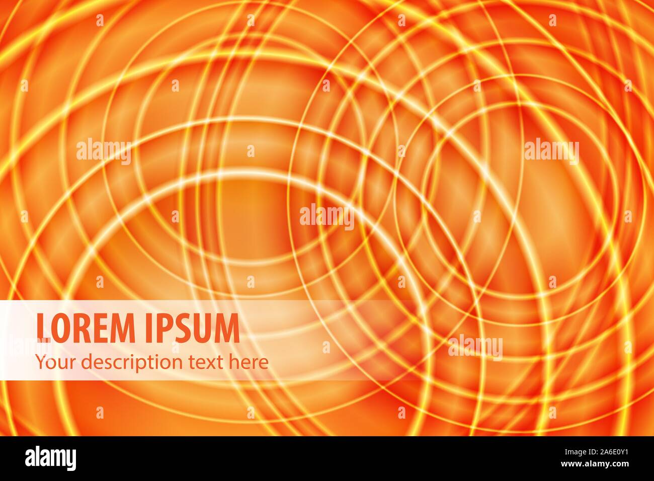 Info board with title text frame sheet design. Modern vector front page ...