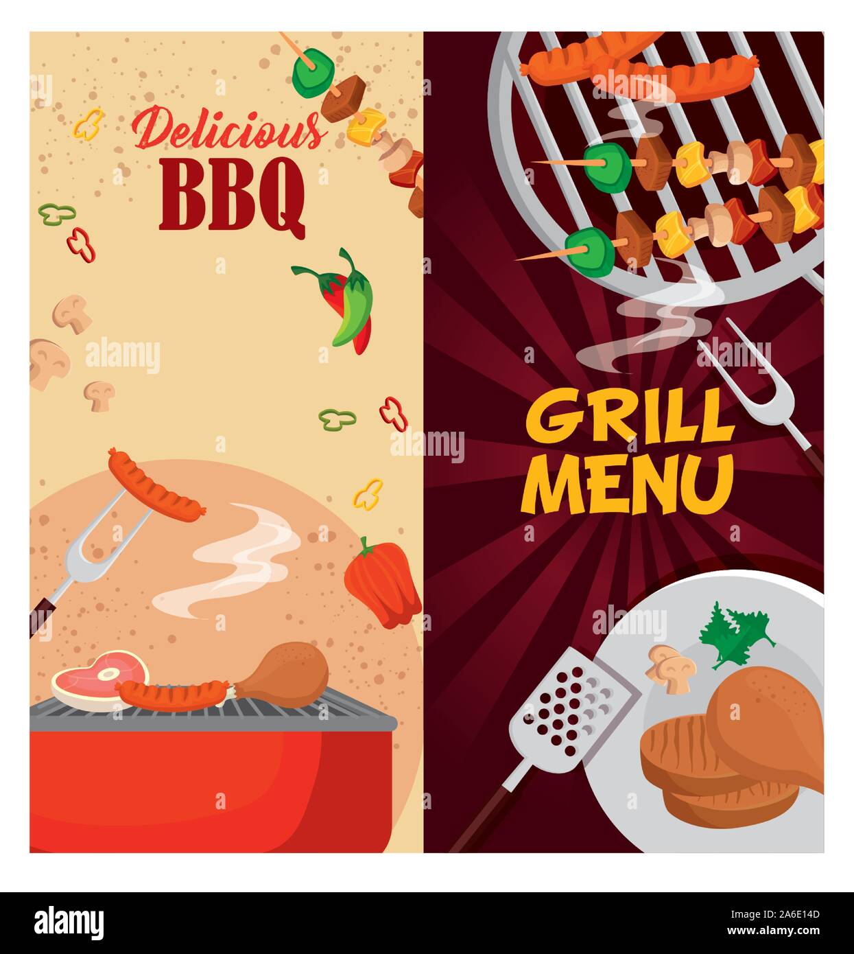 Sausage roast in oven Stock Vector Images - Alamy