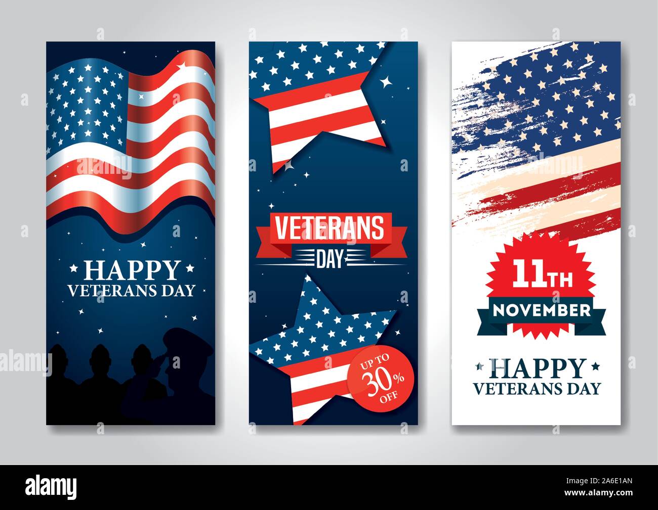 set poster of veterans day celebration Stock Vector Image & Art - Alamy