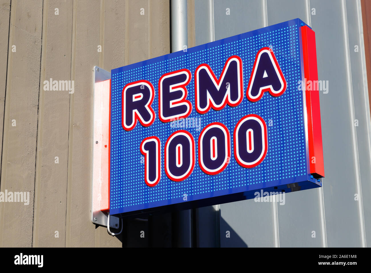 Rema 1000 sign hi-res stock photography and images - Alamy