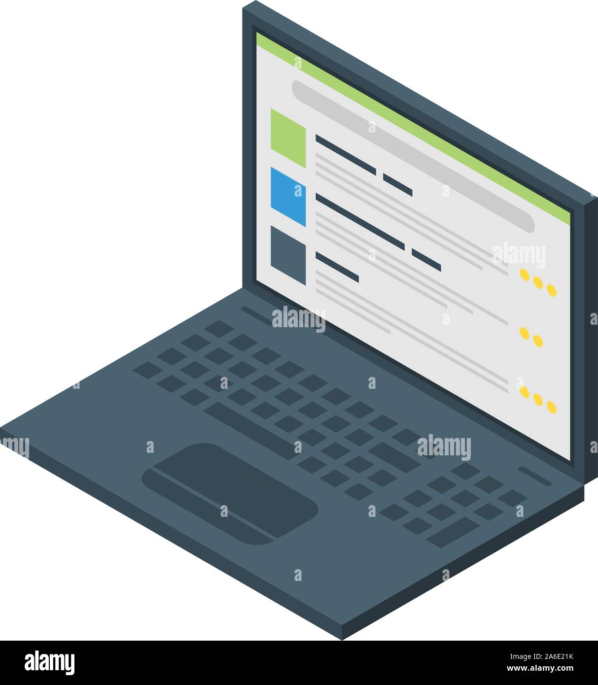 Business laptop icon, isometric style Stock Vector Image & Art - Alamy