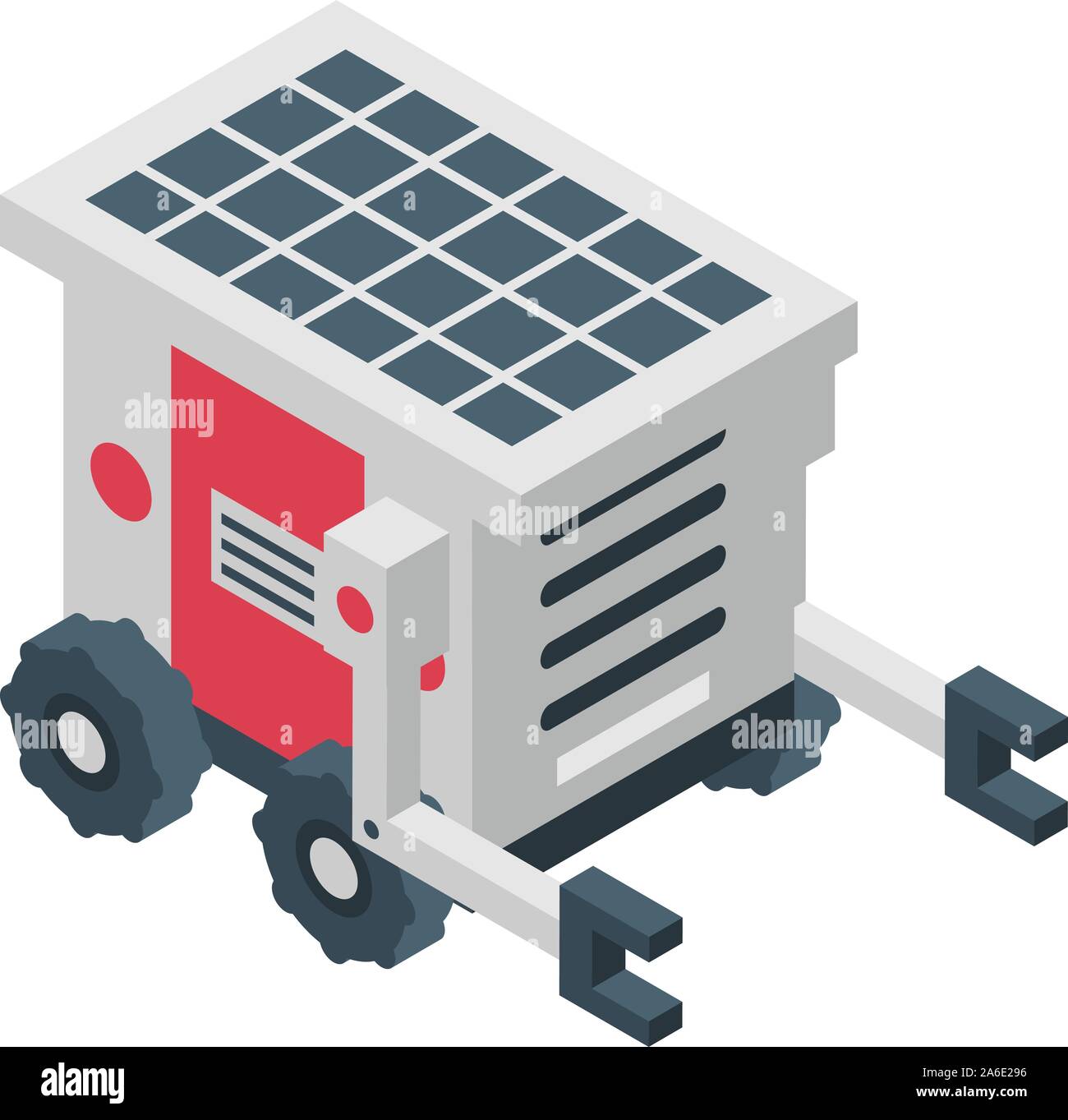 Solar farm construction Stock Vector Images - Alamy