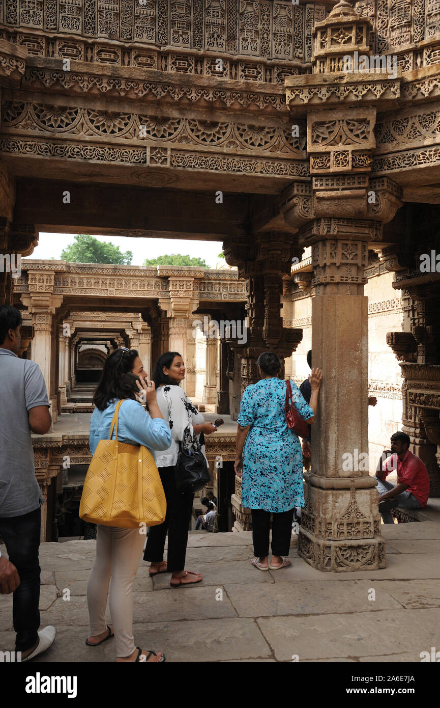 Ahmedabad, Gujarat, India -Asia: Adalaj Stepwell Beautiful architecture ...