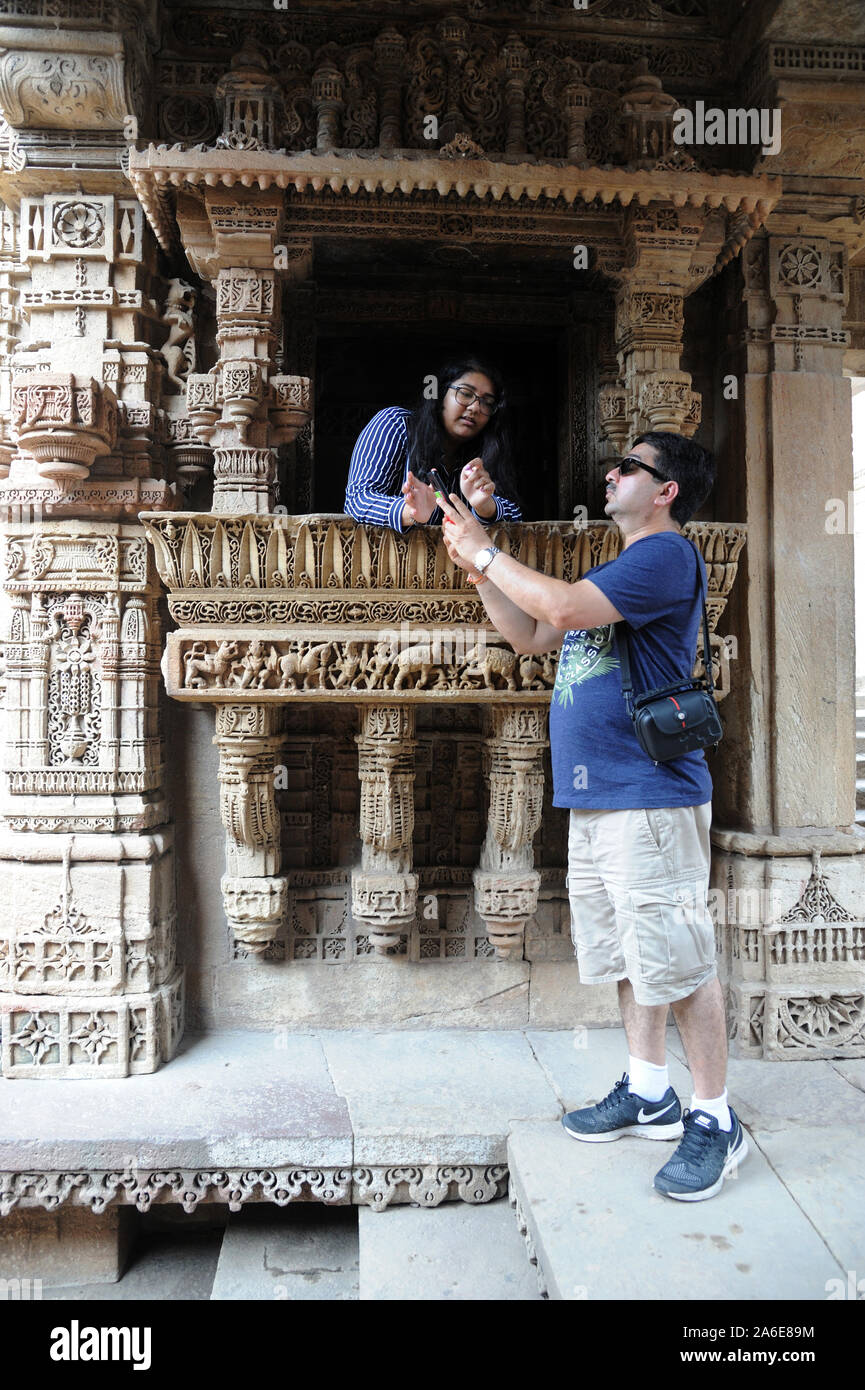 Ahmedabad, Gujarat, India -Asia: Adalaj Stepwell Beautiful architecture ...