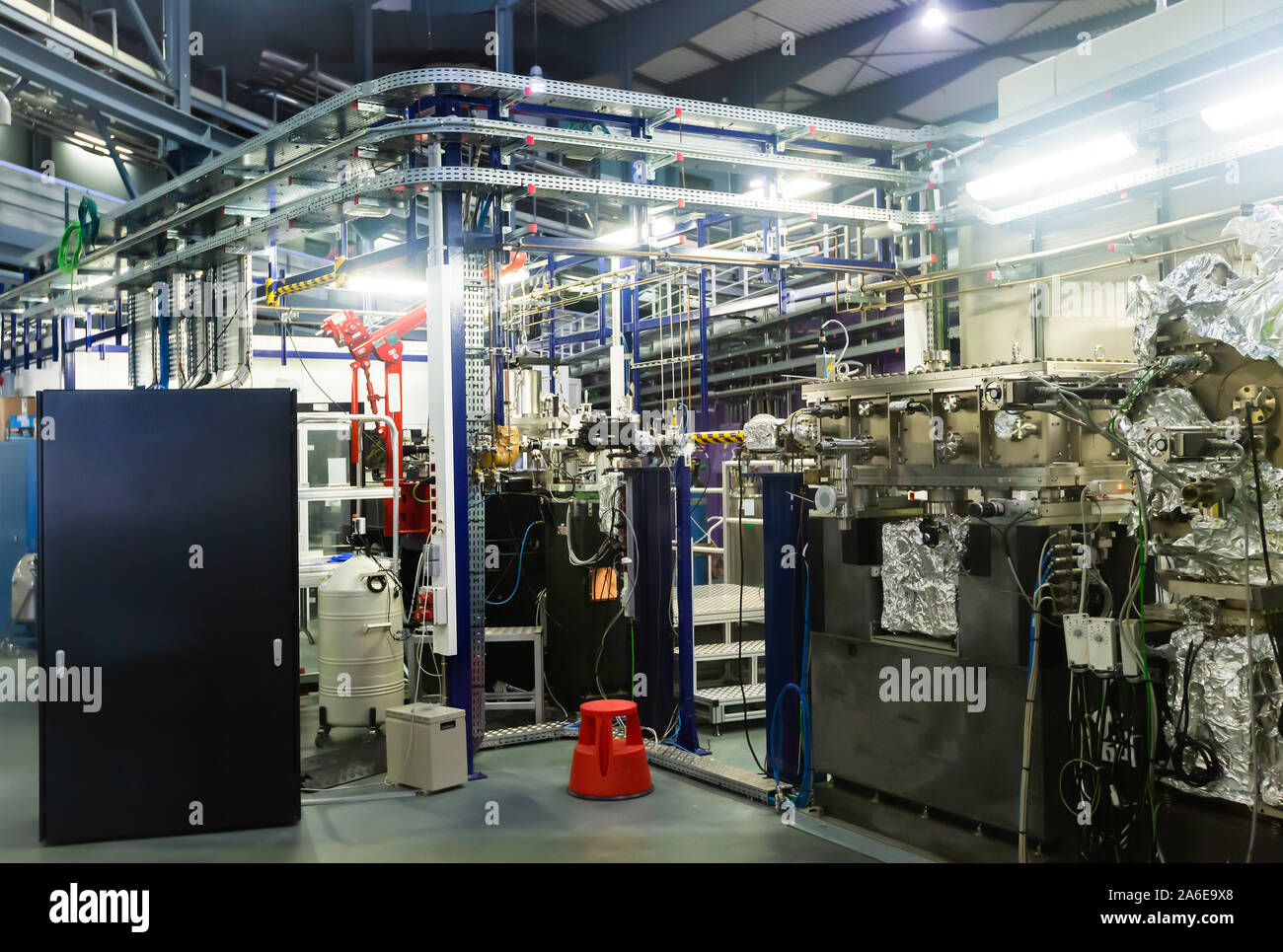 Stations and modules in modern scientific experimental laboratory Stock ...