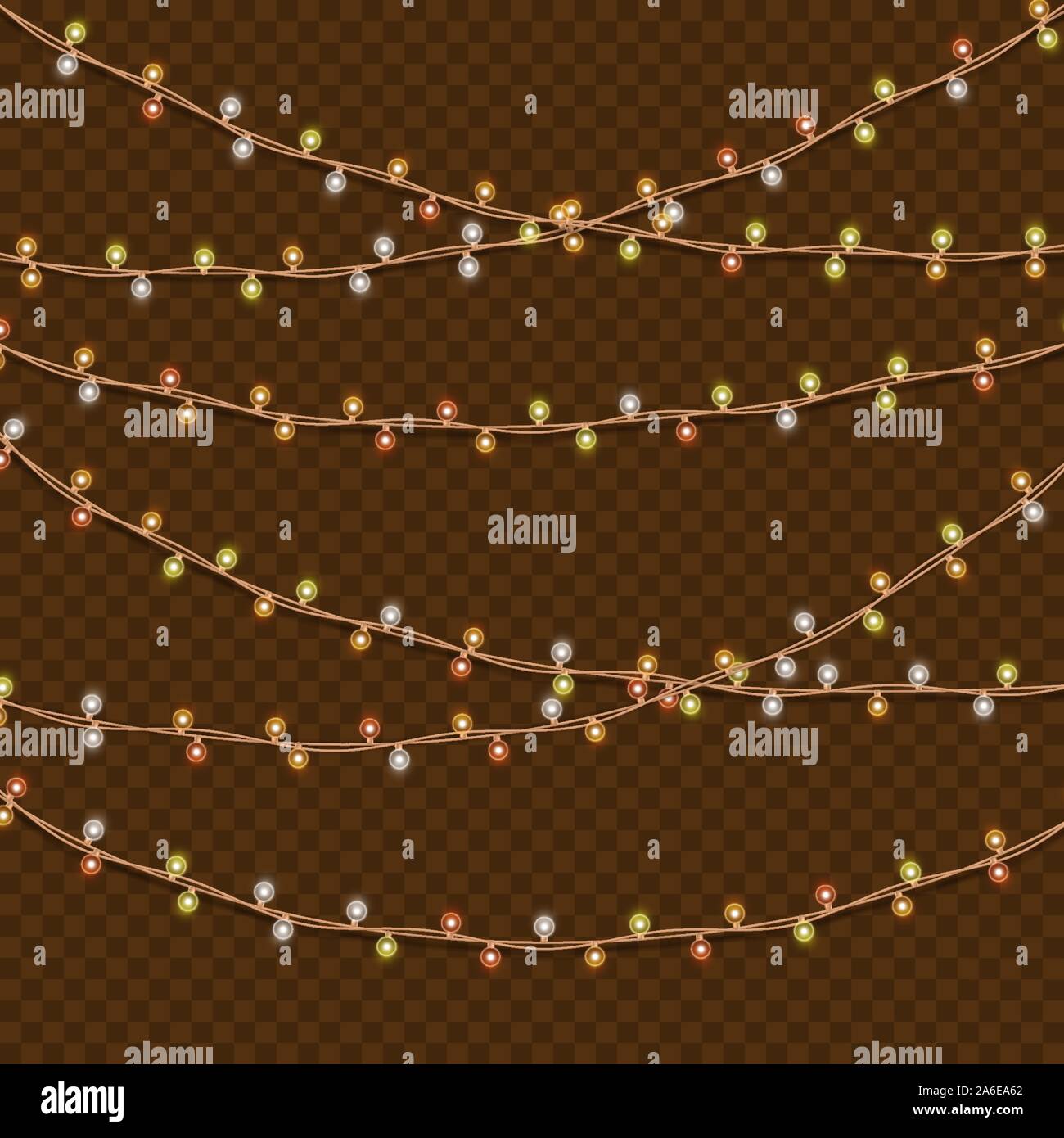 Festive warm yellow garland Stock Vector Images - Alamy