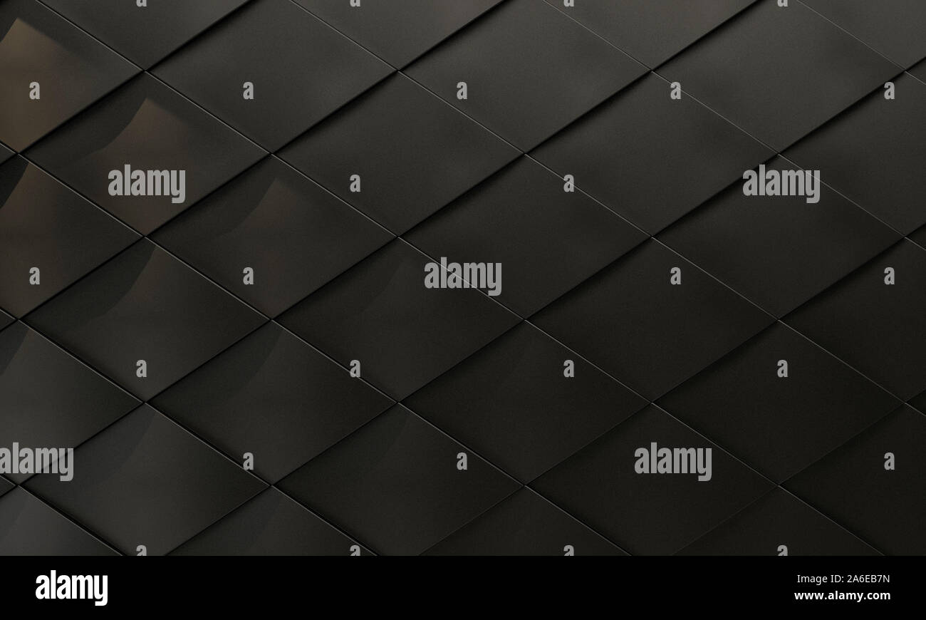 background of black rhombuses. 3d rendering Stock Photo - Alamy